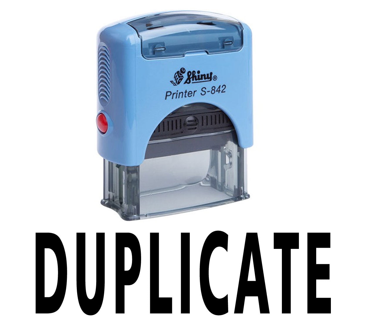 Printtoo DUPLICATE Self Inking Rubber Stamp Office Stationery Custom ...