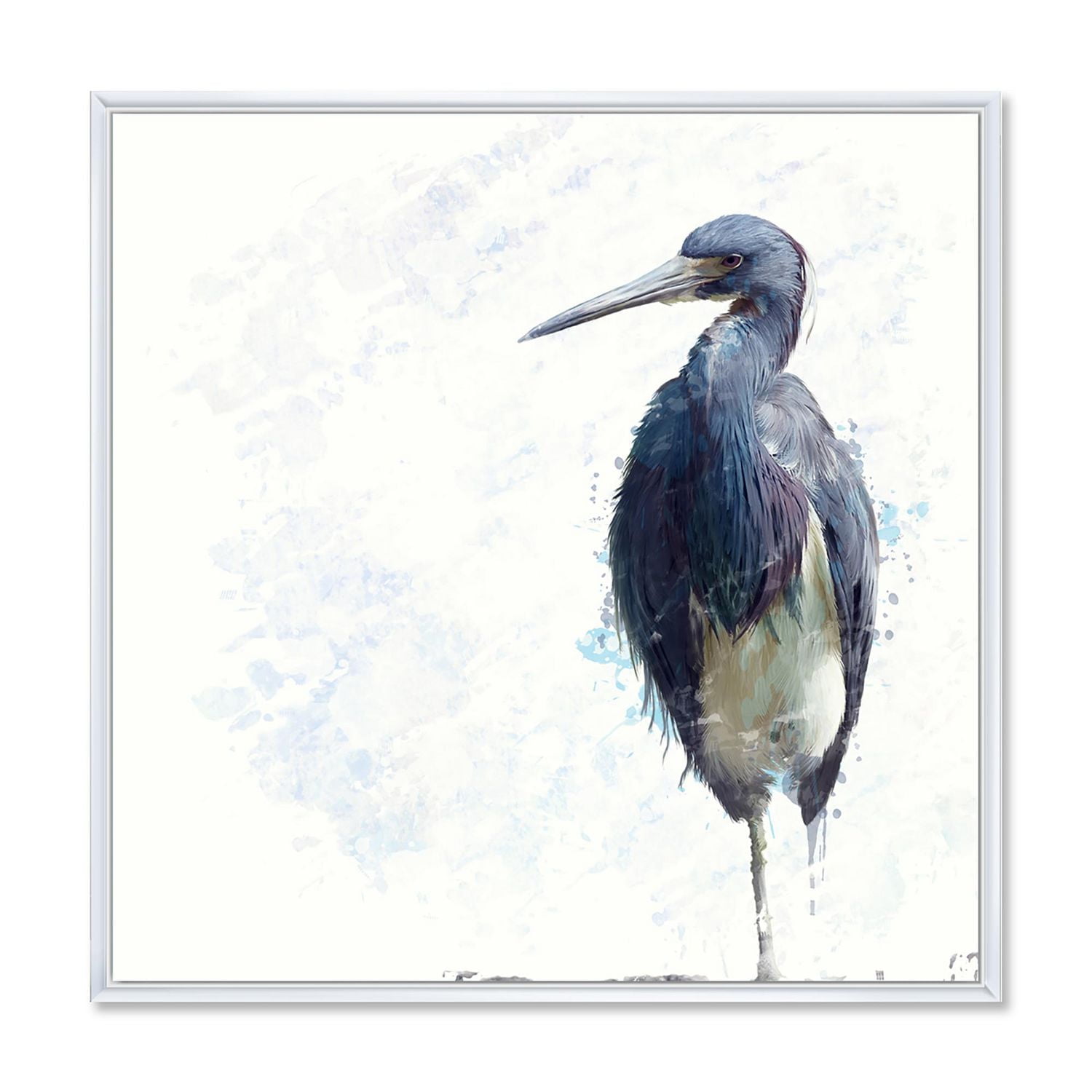 Click here for Designart Tricolored Heron Bird Float Frame Wall A... prices