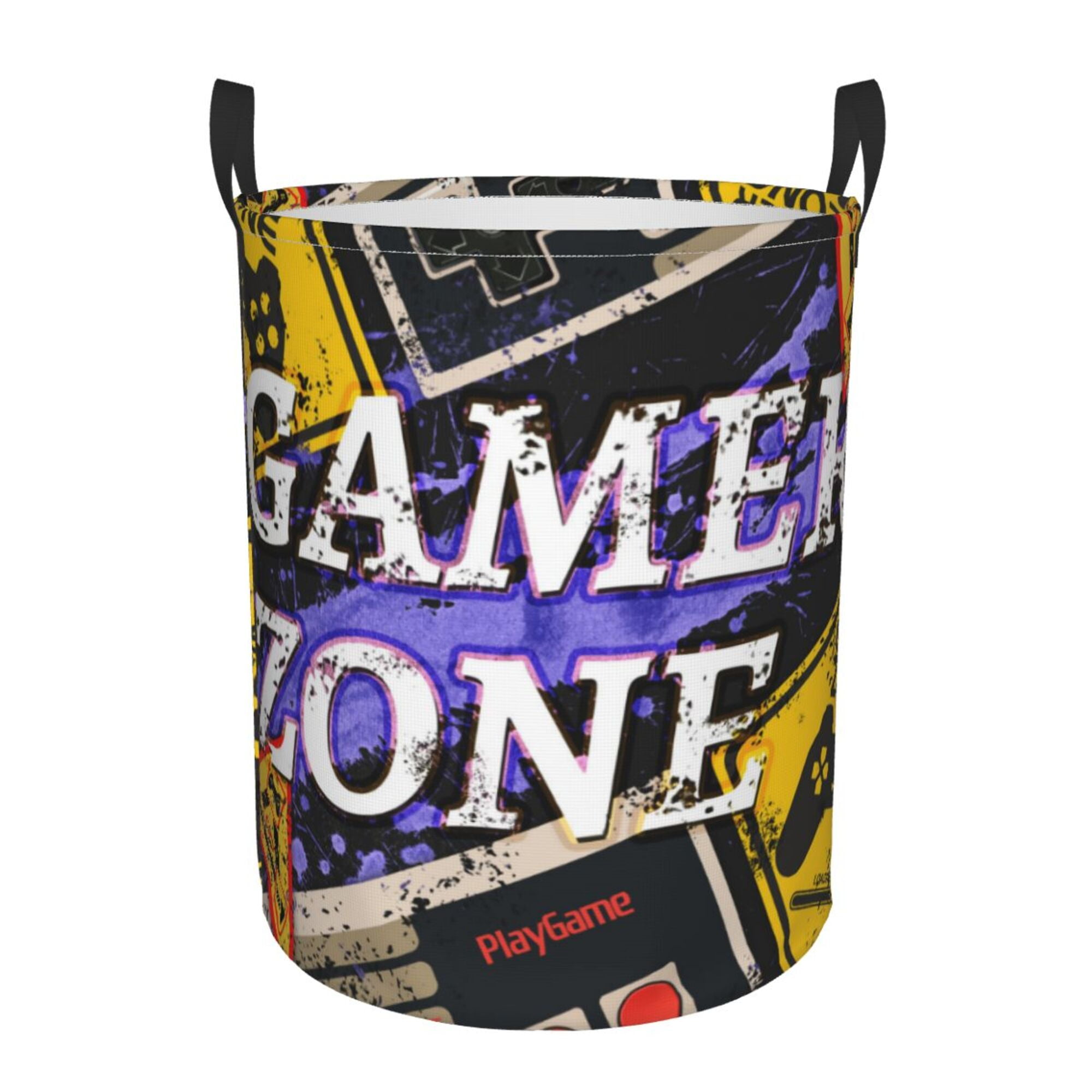 TEQUAN Waterproof Laundry Hampers, Game Time Gamer Zone Pattern Clothes ...