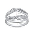 AFFY 1.40CT Moissanite Diamond Infinity Wedding Band Guard Ring ...