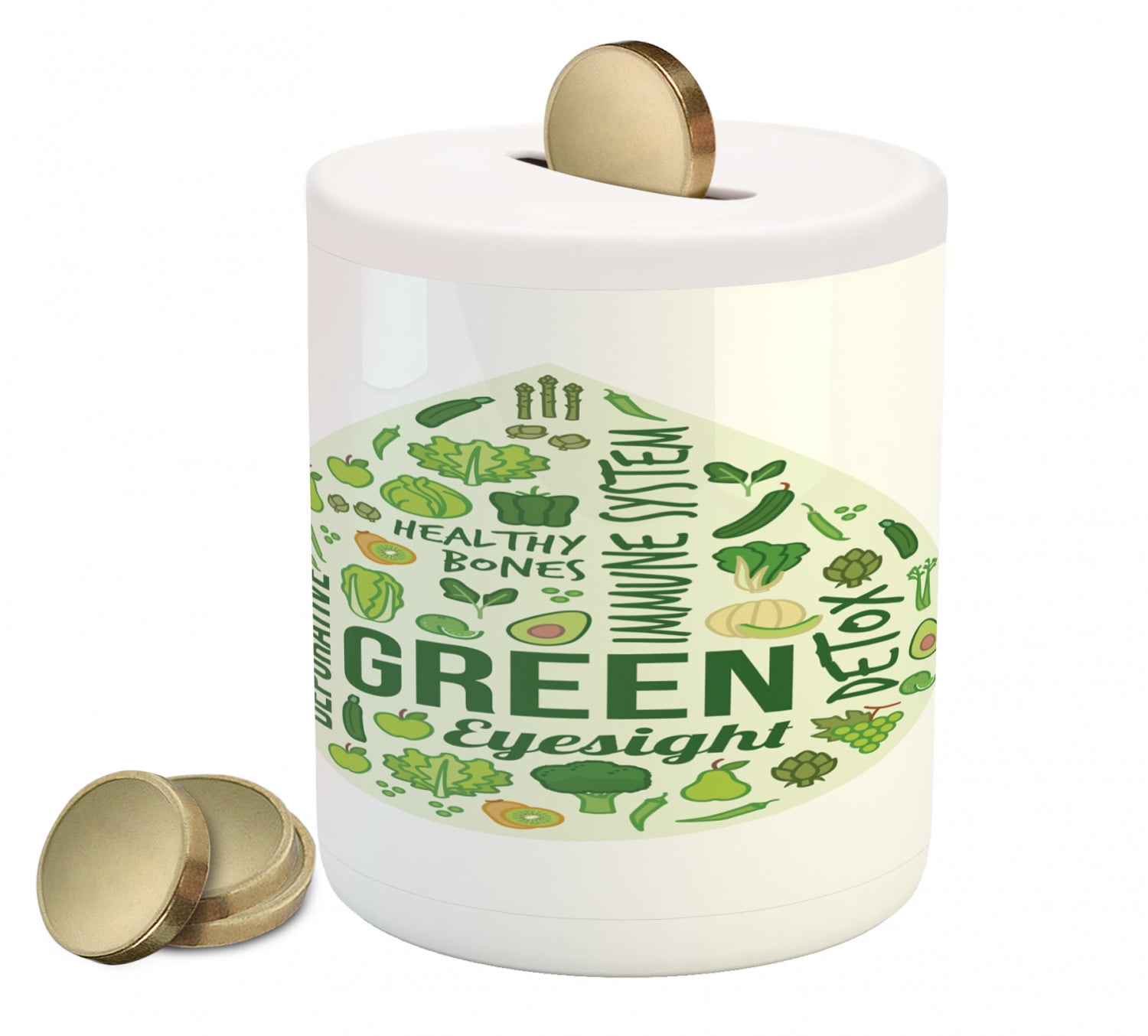 Avocado Piggy Bank, Teardrop Shape Image for Healthy Nutrition and ...