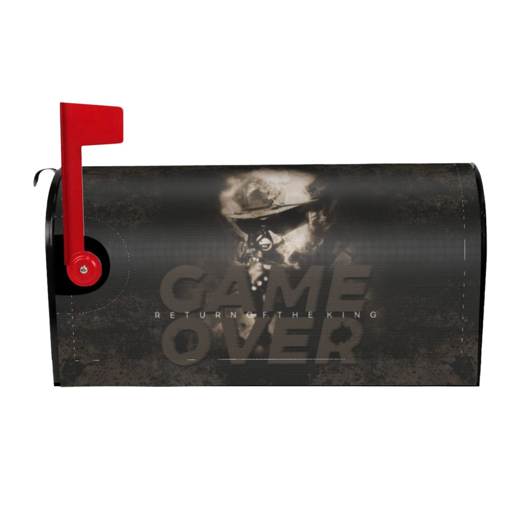TEQUAN Gaming Game Over Magnetic Mailbox Cover, Mailbox Wraps Standard ...