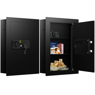 Paragon Safes In-Wall Safe with Digital Keypad and 2 Override Keys ...