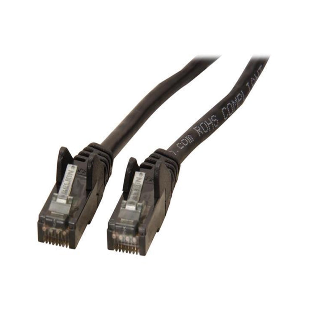 Belkin A3L980-15-BLK-S CAT6 Ethernet Patch Cable Snagless, RJ45, M/M ...