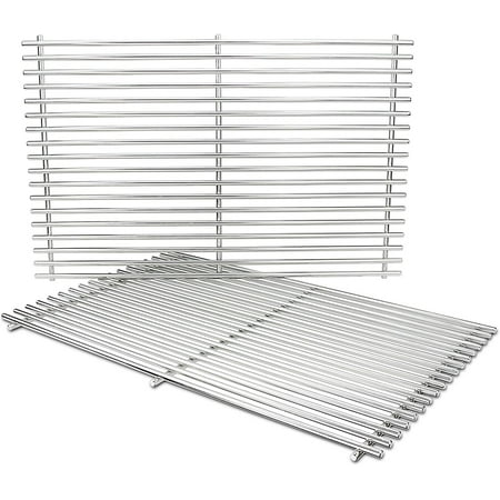 7528 304 Stainless Steel Cooking Grates for Weber Genesis 300, 19.5 ...