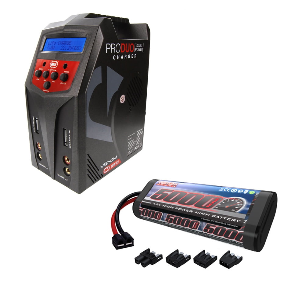 Venom 7.2V 5000mAh 6-Cell NiMH Battery with Universal Plug System and ...