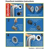 Dryer Dock Dryer Vent Adapters Quick Connect and Release Hose Connector ...