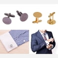 1 Box Brass Cuff Button Cufflink Findings for Apparel Accessories ...