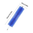 Long handle duster, cleaning wand, 17.72 inch bendable microfiber brush ...