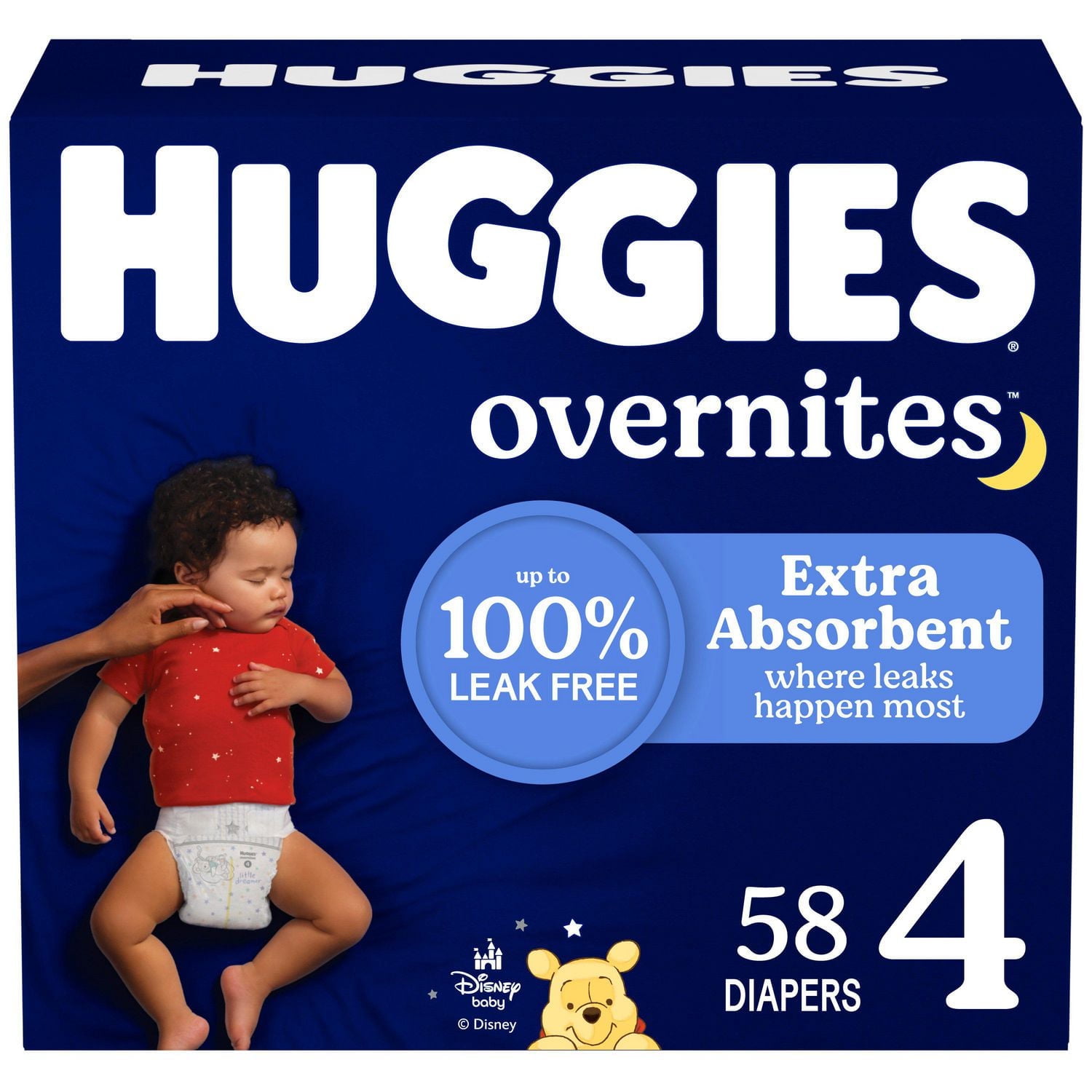 Huggies Overnites Nighttime Baby Diapers, Sizes: 3-7 | 36-66Count ...