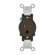 Leviton 20 amps 250 V Single Light Almond Outlet 6-20R 1 pk - Walmart.com