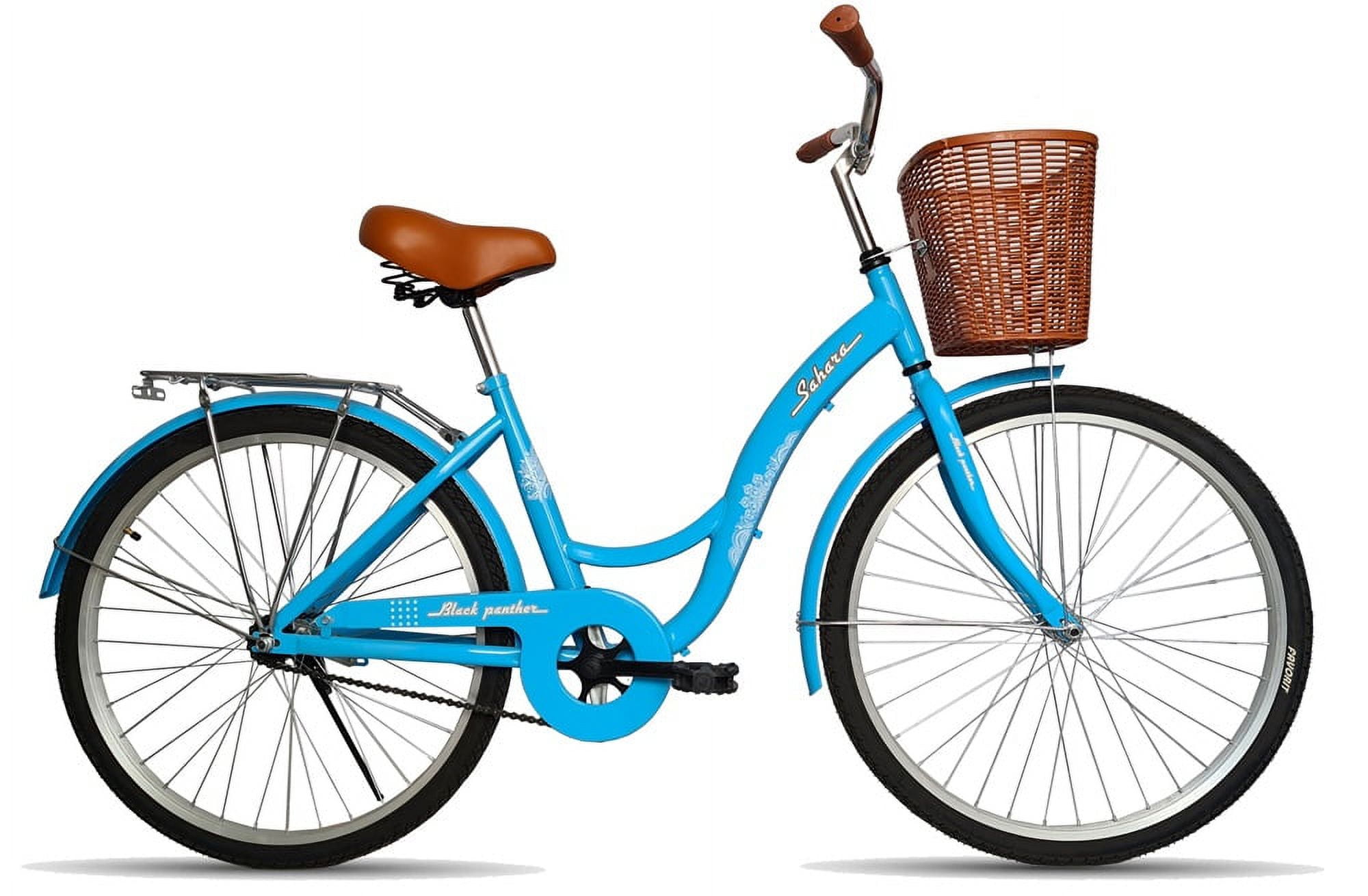 Bicicleta Black Panther Sahara R24 Canasta Portabulto Azul | Walmart en ...