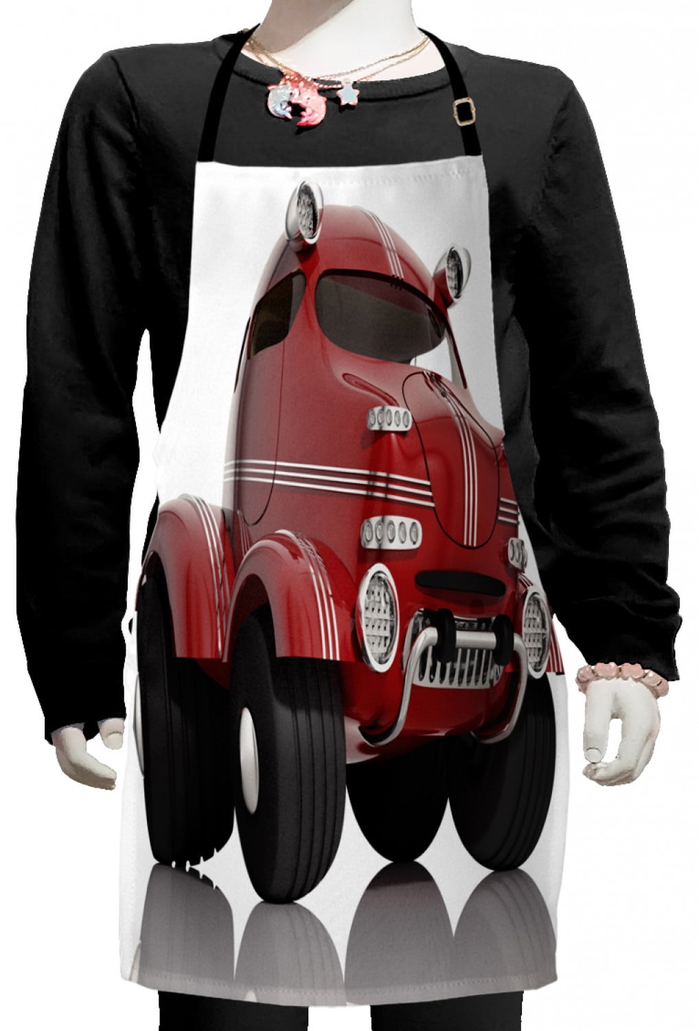 Cars Kids Apron, 3D Style Car Kids Traffic Transport Technology ...