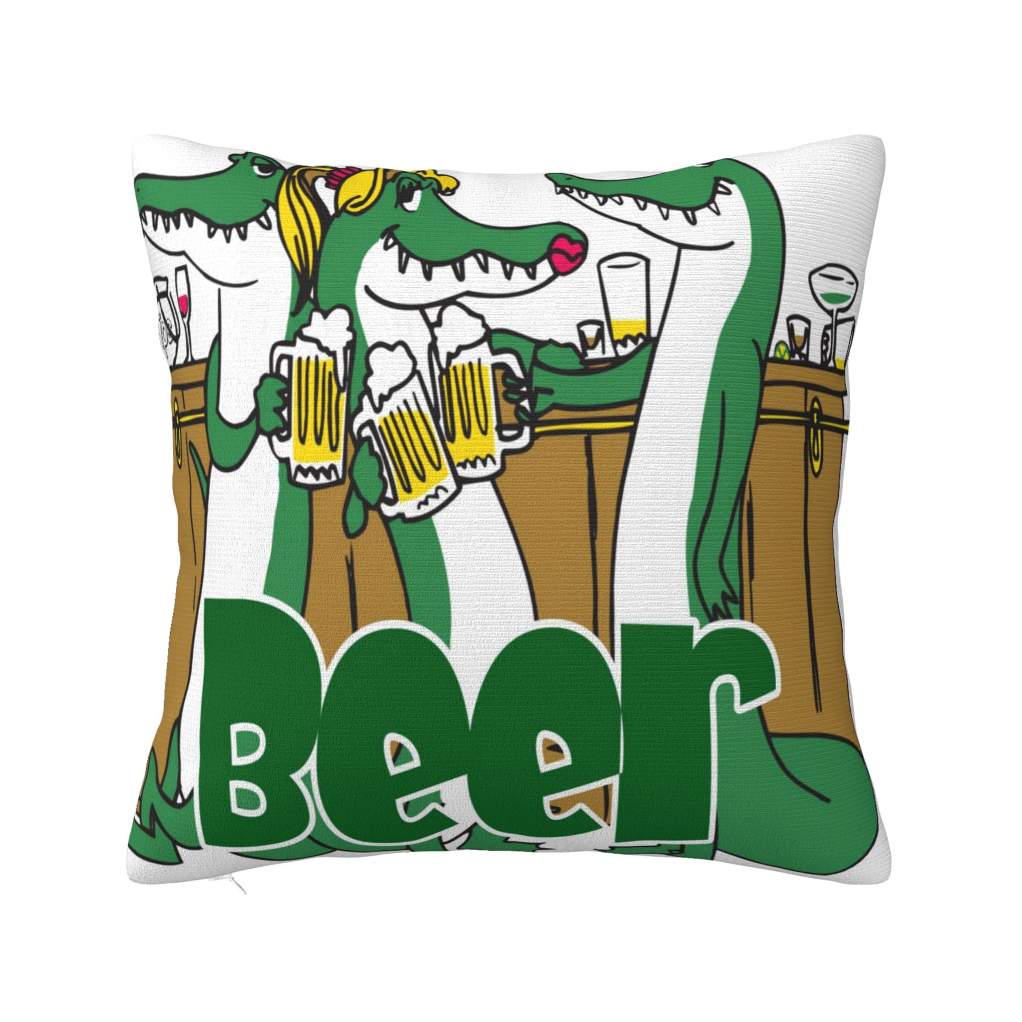 ZICANCN Beer Taking Drink Craft Decorative Throw Pillow Covers , Couch ...