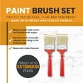 EZ Paint Brush | Angle Adjustable Flat Trim Paintbrush Set with ...