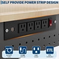 48 In x24 In Rolling Workbench with Drawer LED Light and Back Panel 6 ...
