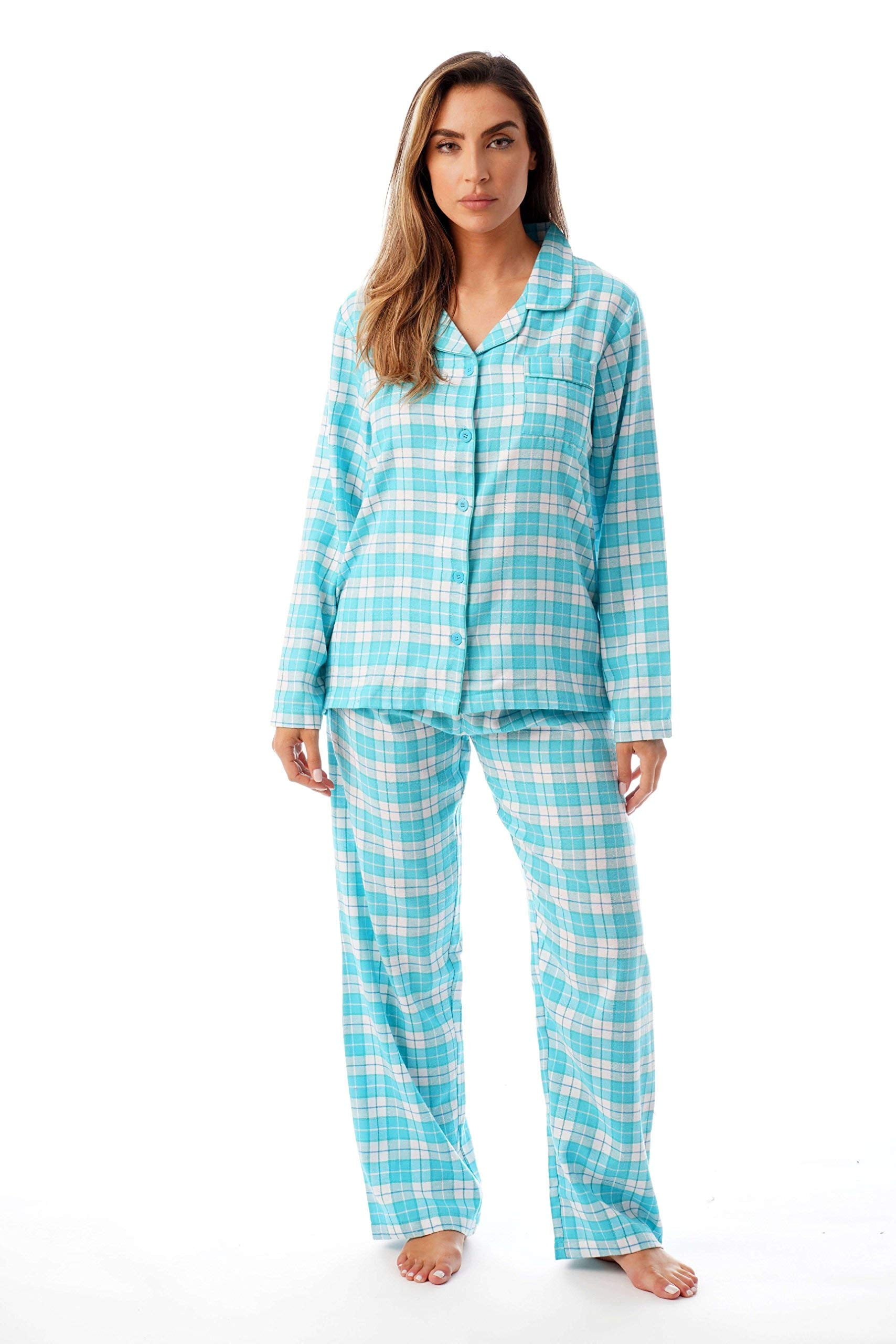 Just Love Women's Flannel Pajama Set - Cozy Long Sleeve PJ Set for ...