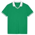DGMIOCS Boys Short Sleeve Pique Polo Shirts Kids Casual V Neck Color ...