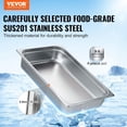 LibraMAl 4 Pack Stainless Steel Hotel Pans with lid,Full Size 4 Inch ...