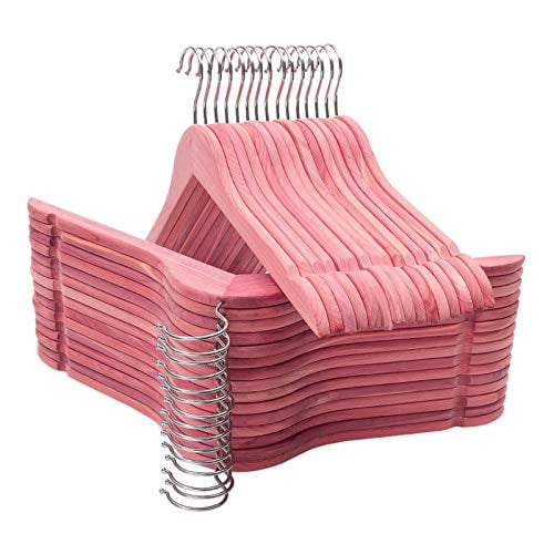 Click here for Elong Home Cedar Coat Hangers 30 Pack  Slim Wooden... prices