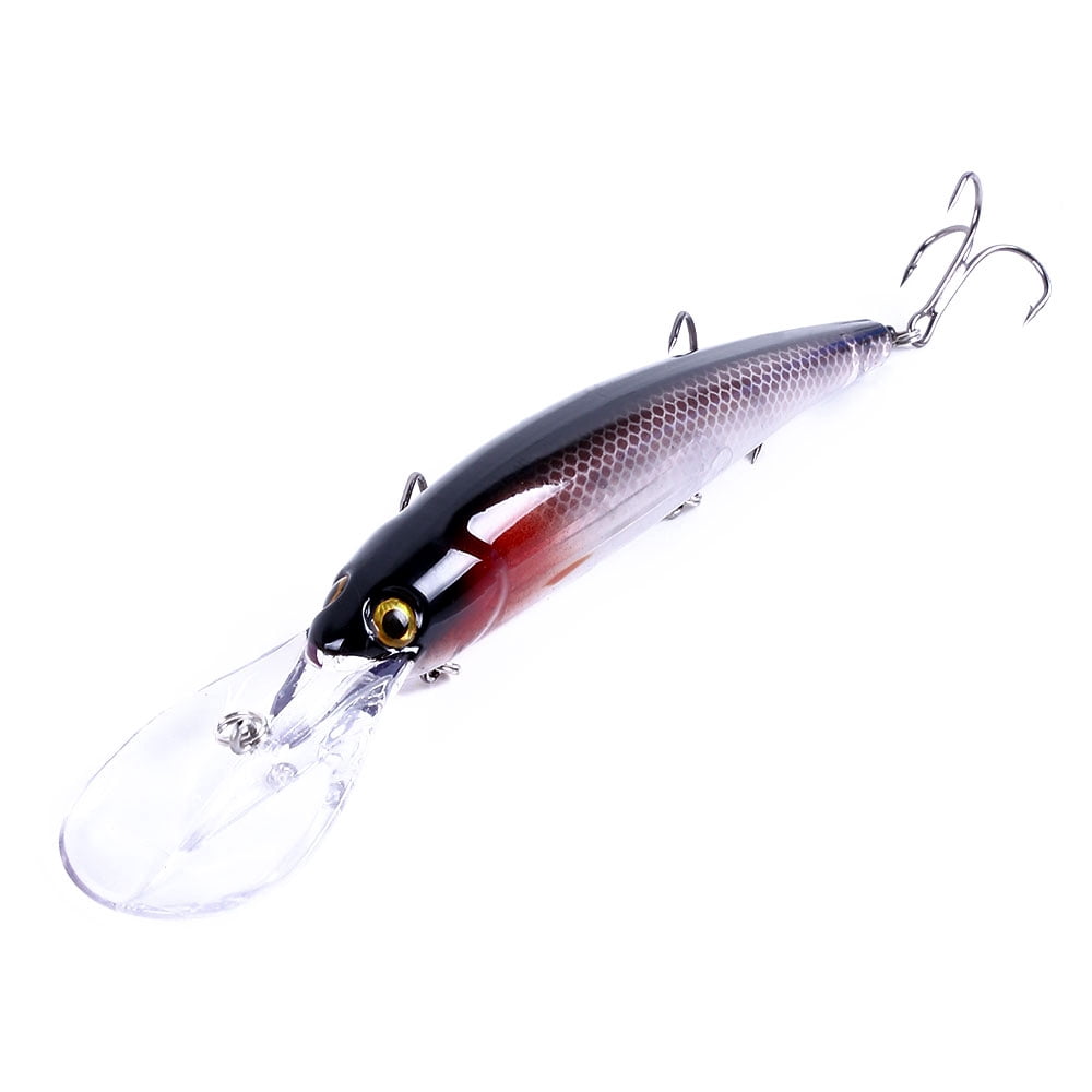 1pc 16.5cm 21g 6# Hook Deep Diving Large Minnow Wobbler Lure Artificial ...