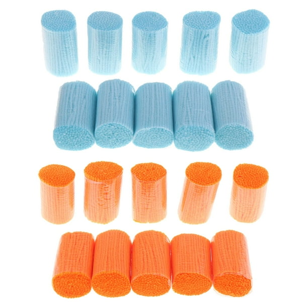 Shangren 20 Pieces Latch Precut Orange and Blue Yarn Bundles Cutter Rug ...