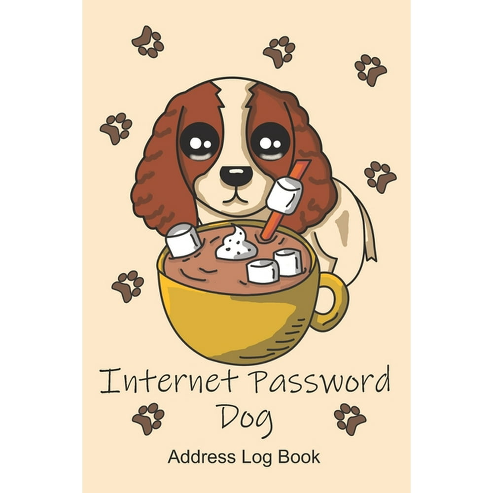 Internet Password Dog Address Log Book : A Cute Cocker Spaniel Dog ...
