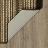 Mainstays Woven Apollo Striped Indoor Polypropylene Tan and Chocolate ...