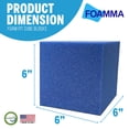 Foamma Blue Foam Pit Cubes/Blocks 6” x 6” x 6” 20 Pack for Gymnastics ...
