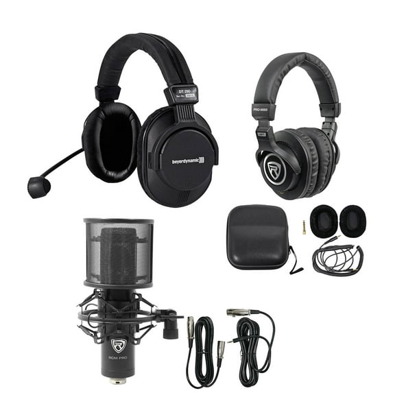 Beyerdynamic DT 290 MKII 250 Ohm Broadcasting Headset+Condenser Mic ...