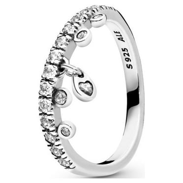 Authentic Puzzle Heart Frame Ring, Clear CZ 196549CZ-60 EU 9 US ...