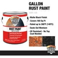 AGS Rust Solutions Matte Black High Heat Rust Paint - 1 Gallon ...