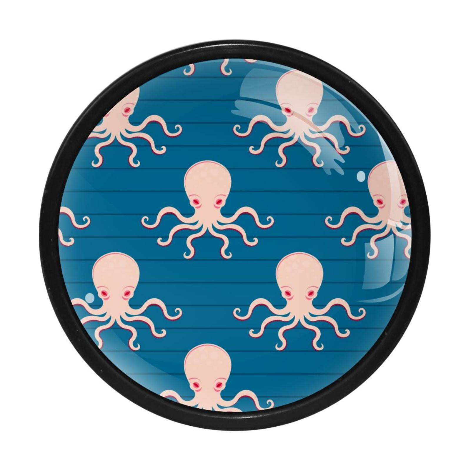 4 Pcs Octopus Knobs for Kitchen Cabinet Cupboard Dresser Bookcase ...