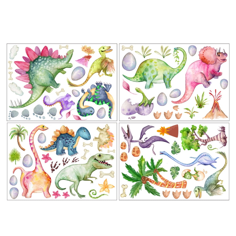 4 hojas de adhesivo decorativo para pared, 21 x 30 cm, autoadhesivo de ...