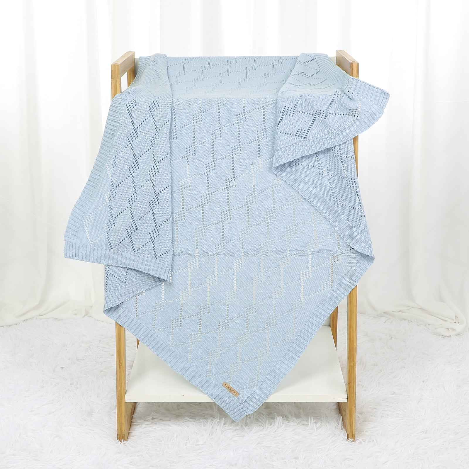 Newborn Baby Blanket Girl Boy Bed Quilt Knit Children Soft Plaid ...