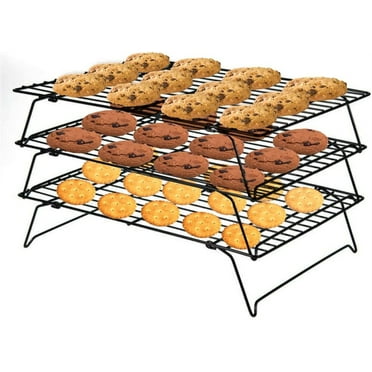 AAKRAF 3-Tier Stackable Metal Cooling Rack - Baking Shelf for Kitchen ...