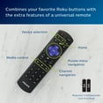 Philips Roku TV Replacement Universal TV Remote Control in Black ...