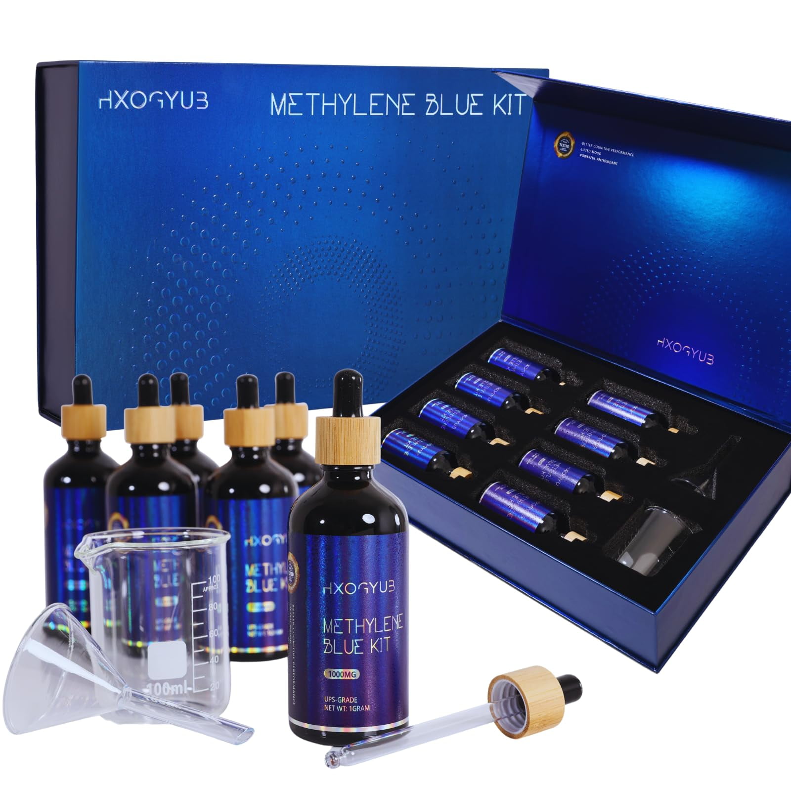 Kit de polvo azul de metileno HXOGYUB de 8 g con tazas medidoras ...