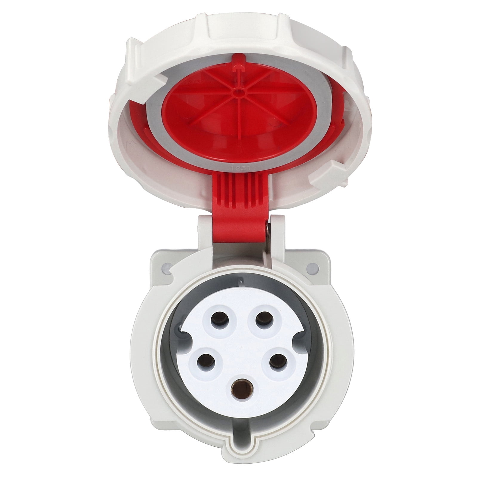 Water Industrial Socket 3 Phase 5 Pin IP67 Water Resistant Concealed ...