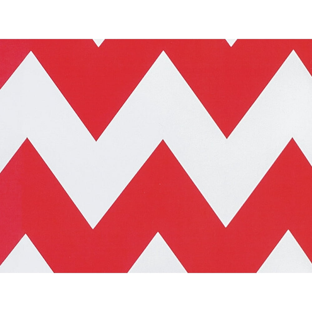 Pack Of 1, Red Chevron Stripe 24" X 417' Roll Classic Designs Gift Wrap ...