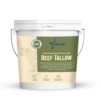 Organic Grass-Fed Beef Tallow, 100% Pure Rendered Fat for Cooking and ...