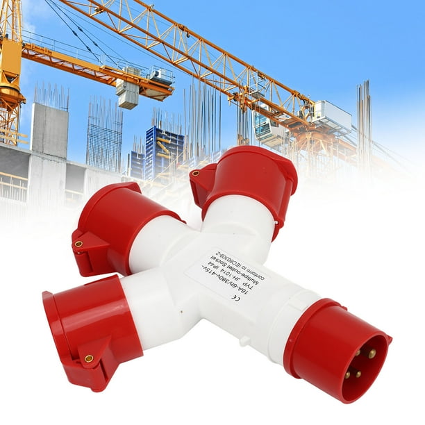 Multifunctional Industrial Plug, 1 In 3 Out 4 Pin 380-415V Waterproof ...