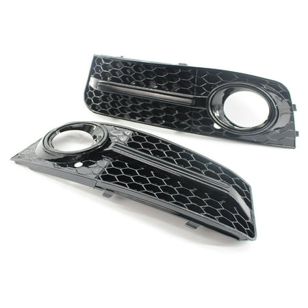 Fog Light Lamp Cover Grills Frame Front Bumper Lower Grilles Honeycomb ...