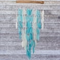 Blue Handworks Wind Chimes Blue Waterfall Glass Wind Chime Garden Decor ...