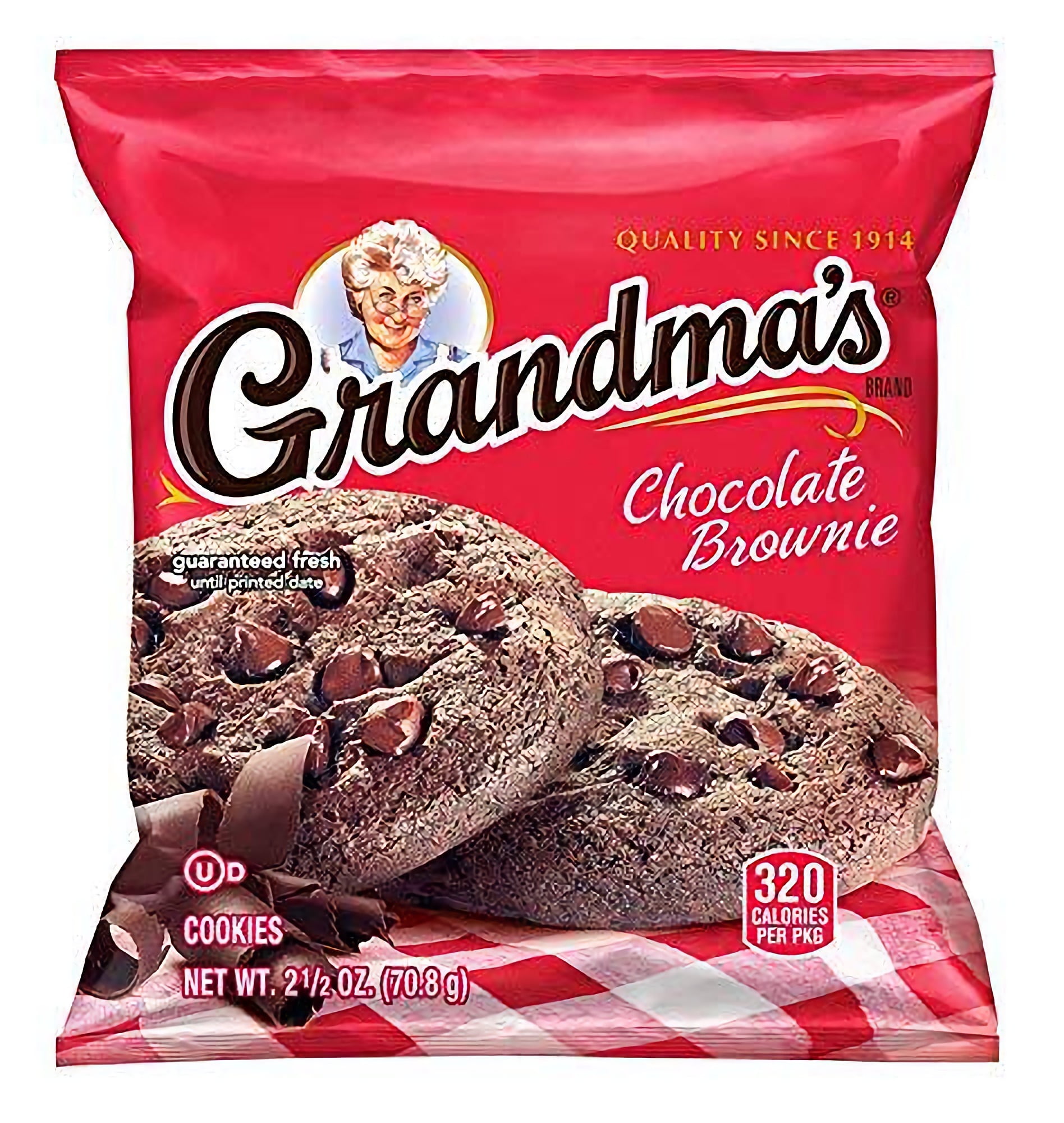 Grandma's Chocolate Brownie Cookie, 2.5 Ounce (60 Cookies) - Walmart.com