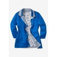 Woman Within Womens Plus Size Fleece Nylon Reversible Jacket 2x