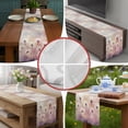 Burlap Table Runner 60 Inches Long, Watercolor Field Dandelion Non-Slip ...