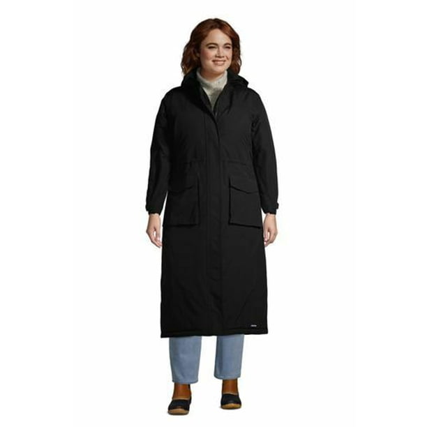 Lands' End Squall Waterproof Insulated Winter Stadium Coat Black 2X NEW ...