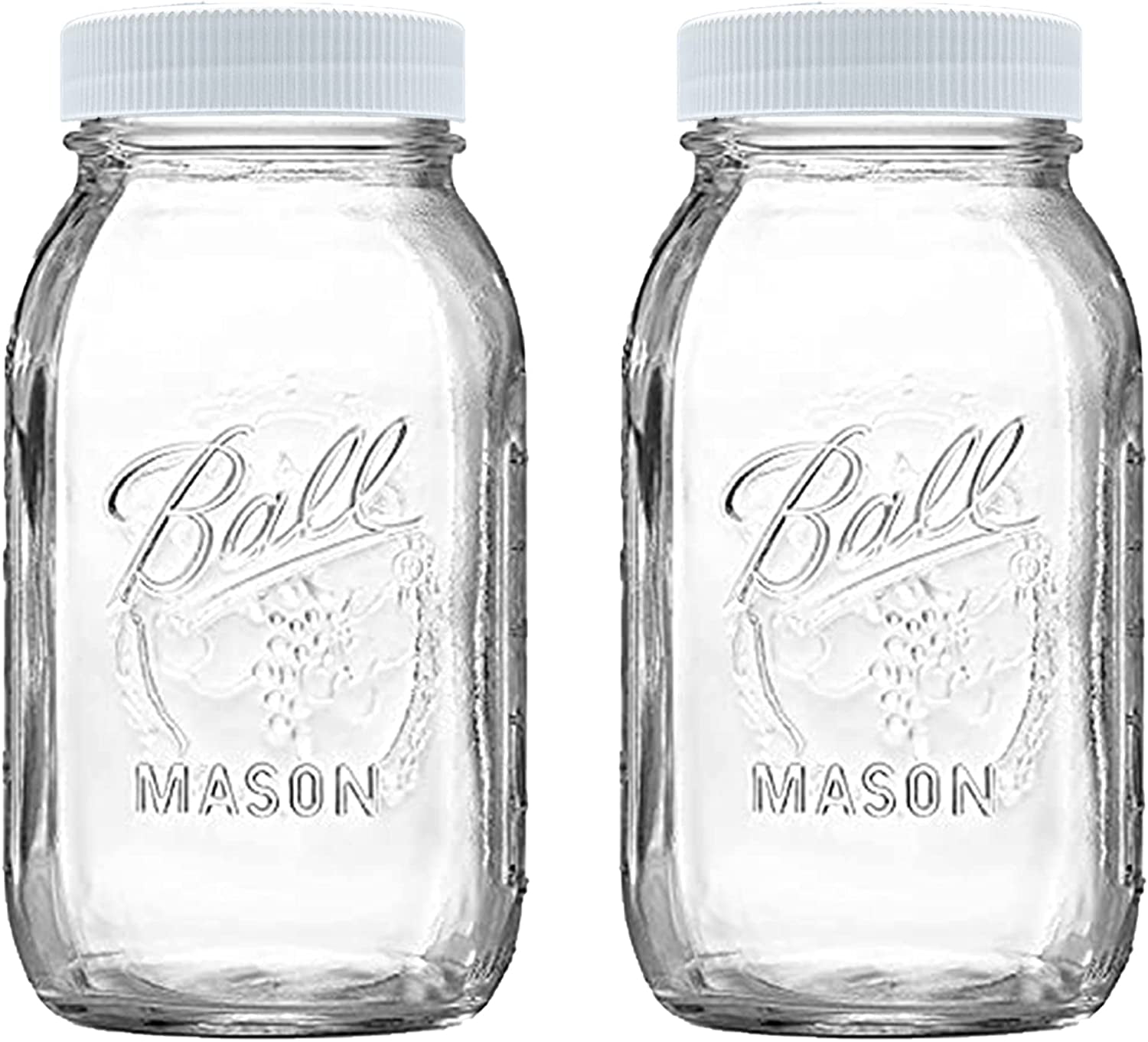 Regular Mouth 32 oz Mason Jars - (2 Pack) - Ball Regular Mouth 32 ...