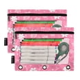 2 Pack Expandable File Folder with Clear PVC Front Page Folder with ...